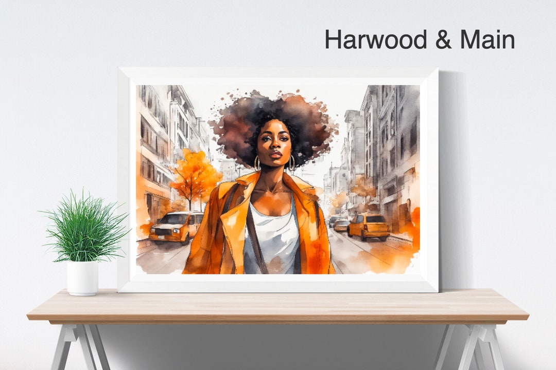 Autumn Reflections Introspective African American Woman - Etsy