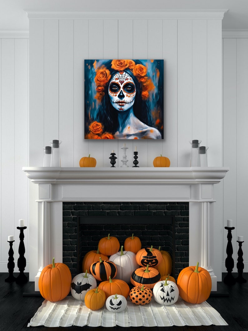 Vibrant Mystique Day of the Dead Orange Flowers - Etsy
