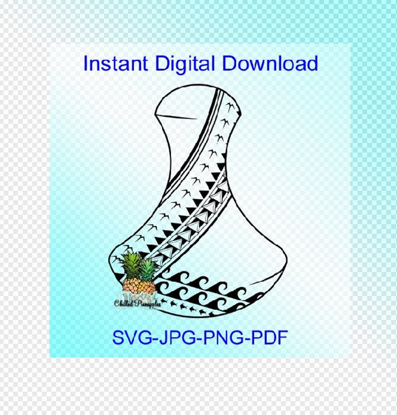 Digital Download - Poi Pounder W/polynesian Tribal V2 Graphics - Hand ...