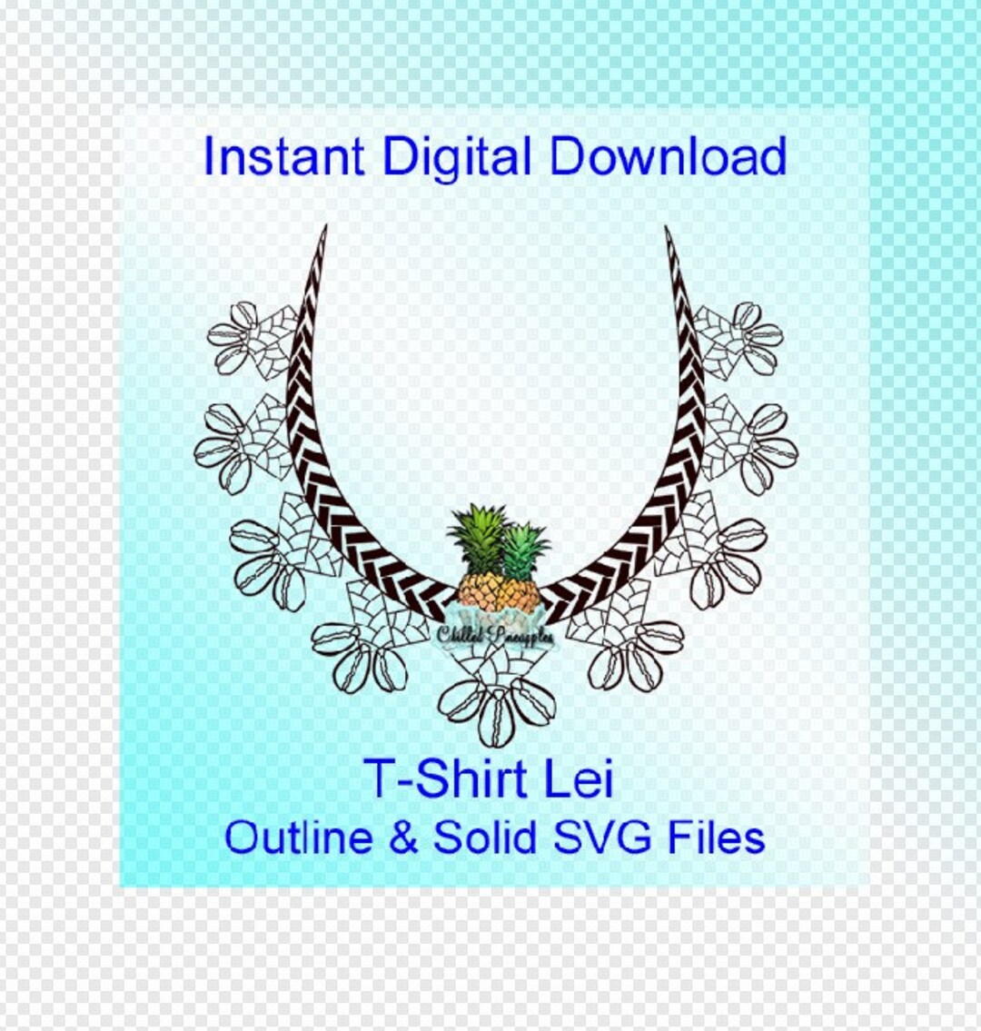 Digital Download - Cowrie Shell Lei V3, T-shirt, Necklace, Graphics ...