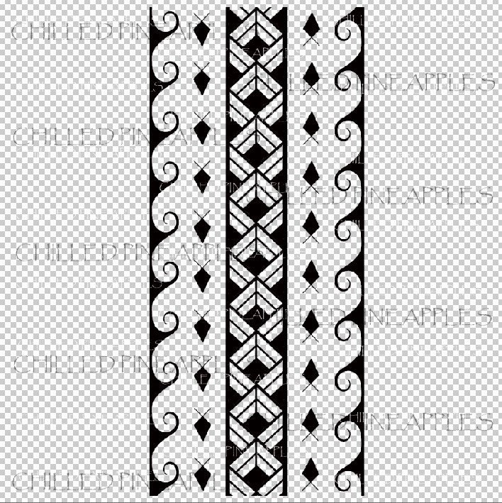 Digital Download - Polynesian Tribal Ocean Band Graphic Designs - Pdf ...