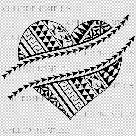 Tribal Heart With Banner