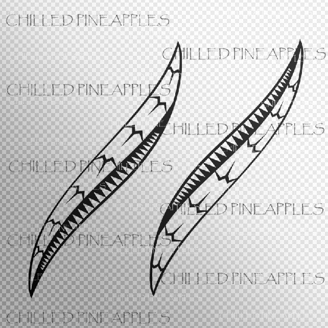 Digital Download Polynesian Bird Manu Iwa Swirl Text Banner Graphics ...