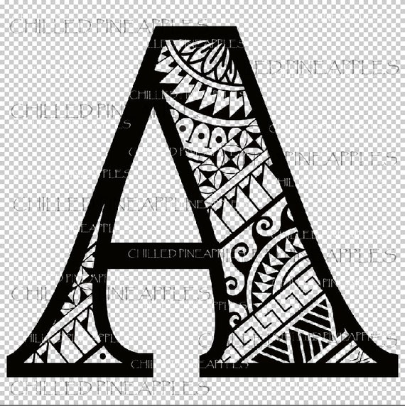 How To Draw Tribal Print Letters