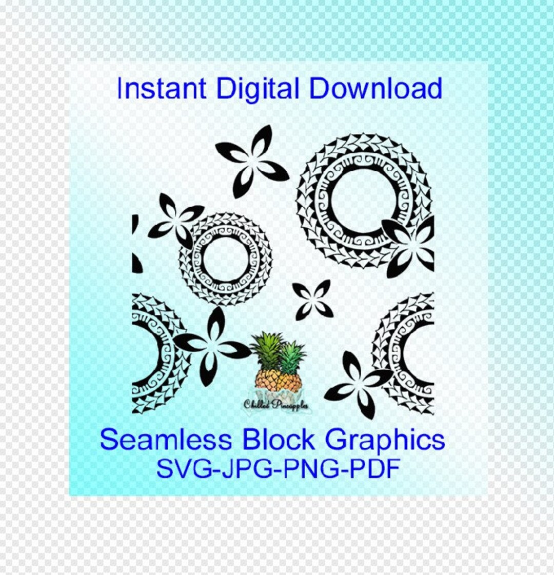Digital Download Seamless Polynesian Tapa, Siapo, Tribal Graphics - Pdf ...