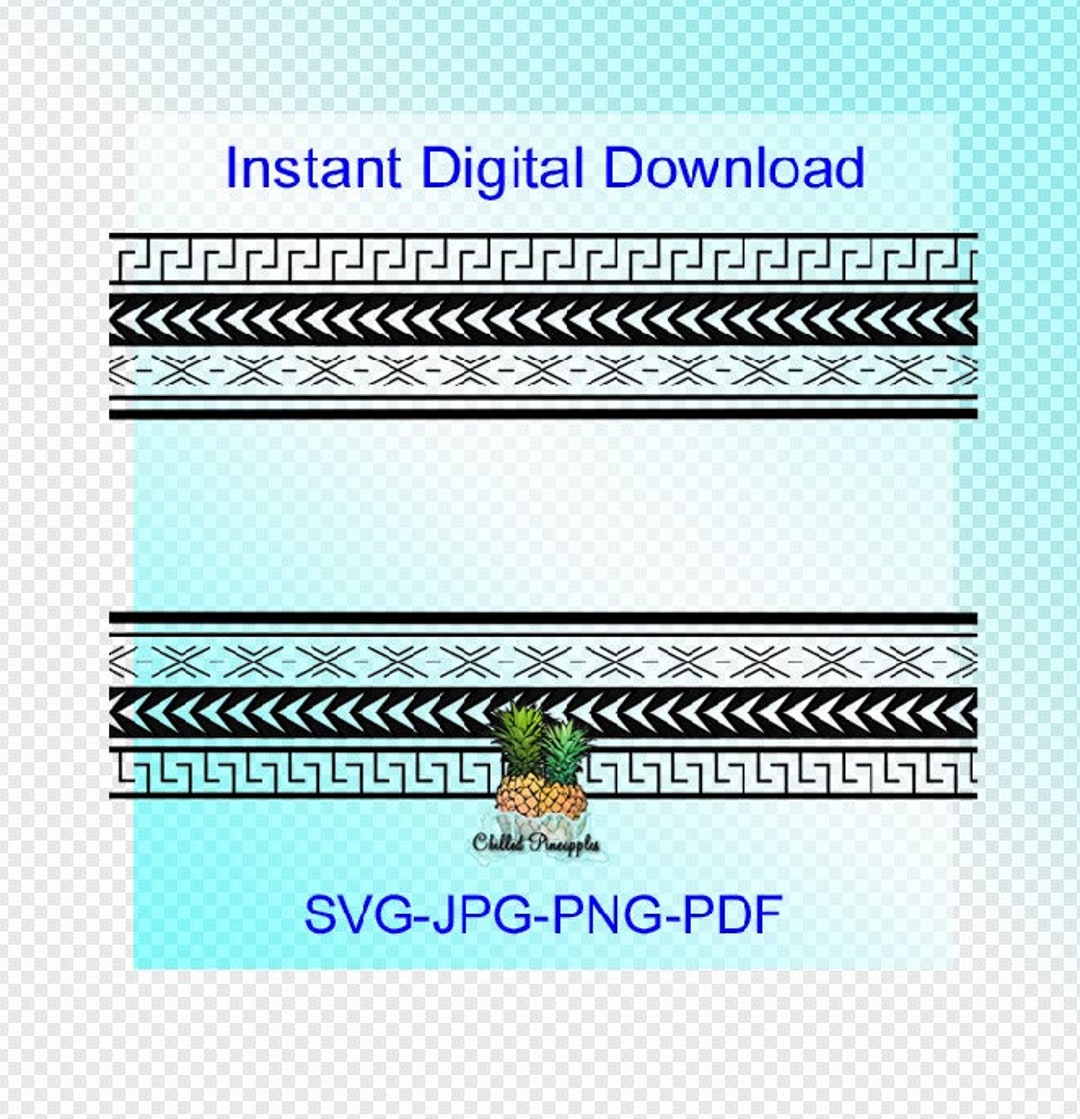 Digital Download - Polynesian 3 Text Box Graphics - Pdf, Jpg, Png, Svg ...