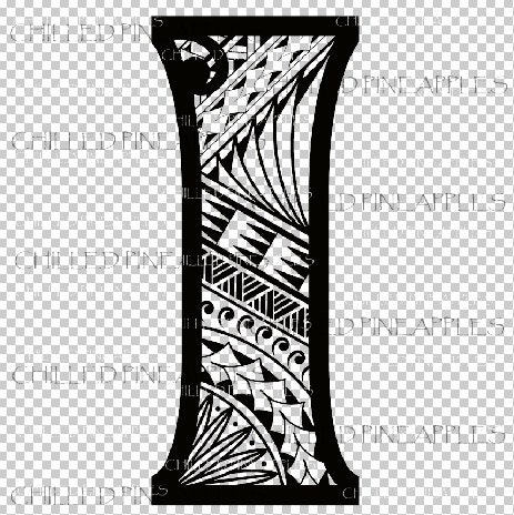 Digital Download Polynesian Tribal Letter "i" Graphics - Pdf, Jpg, Png ...