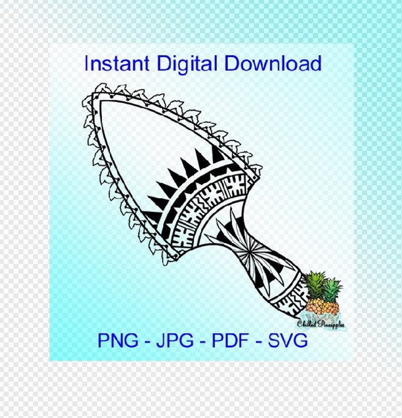 Digital Download - Polynesian Shark Tooth Weapon, Lei O Mano & Tribal ...