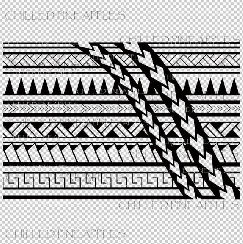 Digital Download Polynesian Tribal Block Graphics - Pdf, Jpg, Png, Svg ...