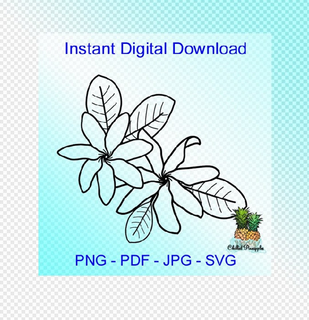 Digital Download - Tropical Island Flowers Tiare Tahitian Gardenia ...