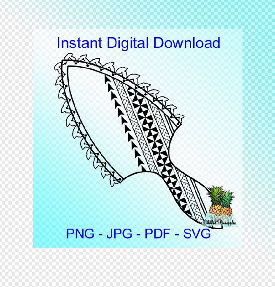 Digital Download Polynesian Shark Tooth Weapon, Lei O Mano & Tribal V4 ...