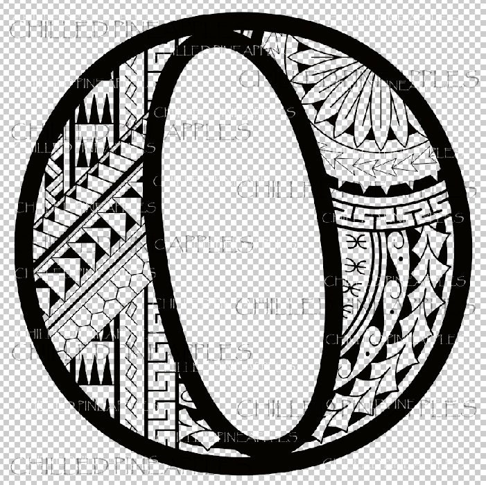 Digital Download Polynesian Tribal Number 0 Zero - Etsy
