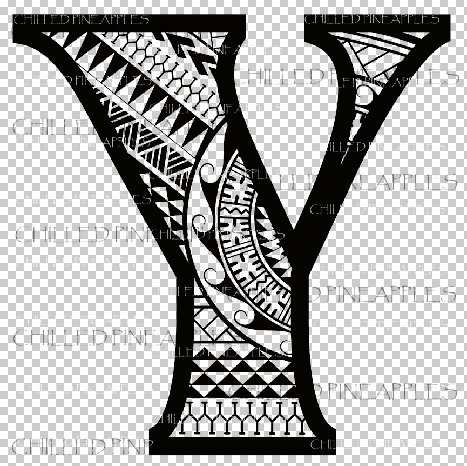 Digital Download Polynesian Tribal Letter "y" Graphics - Pdf, Jpg, Png ...