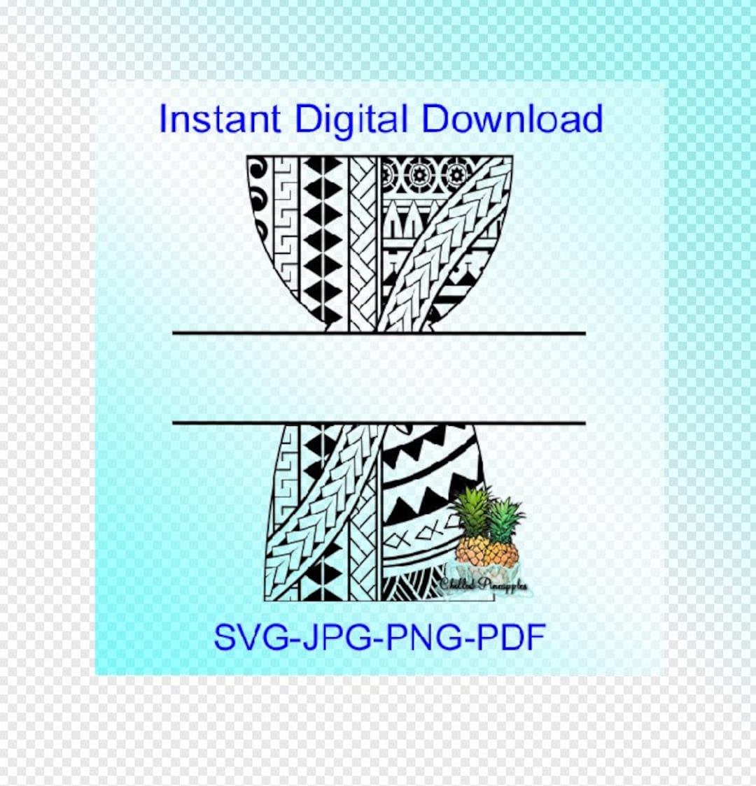 Digital Download - Chamorro Latte Stone 2 Guam Polynesian Tribal Text ...