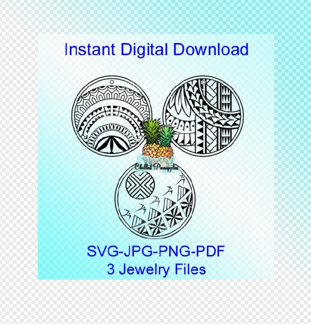 Polynesian Tribal Jewelry Graphics Circle Set 2 Digital Download Svg ...