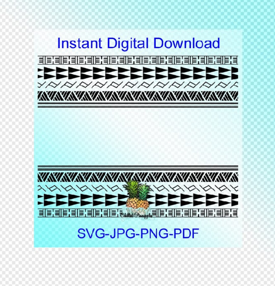 Digital Download - Polynesian 5 Text Box Graphics - Pdf, Jpg, Png, Svg ...