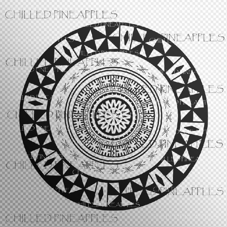 Digital Download - Polynesian Tribal Circle 3 Graphics - Pdf, Jpg, Png ...