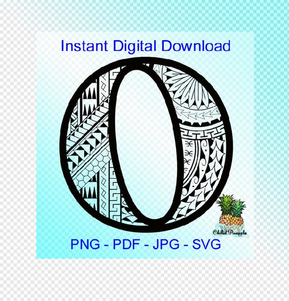 Digital Download Polynesian Tribal Number 0 Zero - Etsy