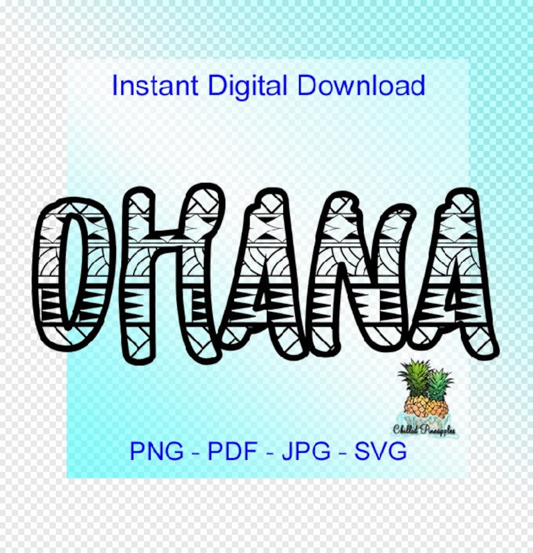 Digital Download "ohana" Tribal Graphics - Clipart, Clip Art, Pdf, Jpg ...