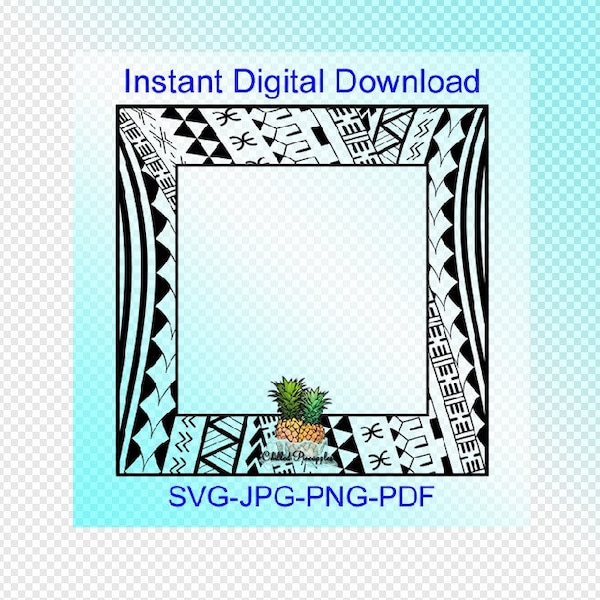 Samoan Svg Frame - Etsy