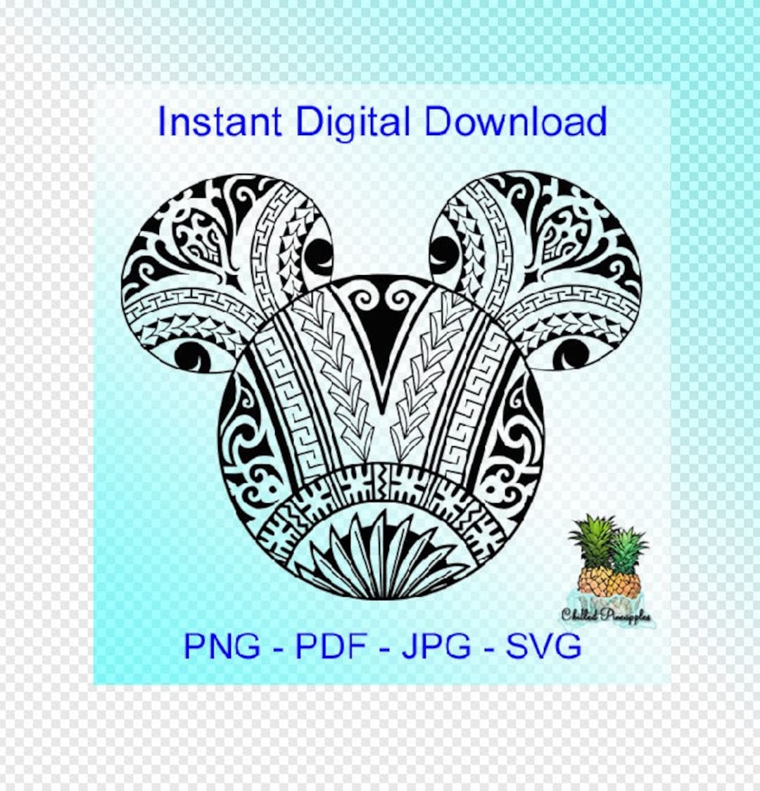Digital Download - Polynesian Tribal Mouse Graphics - Pdf, Jpg, Png ...
