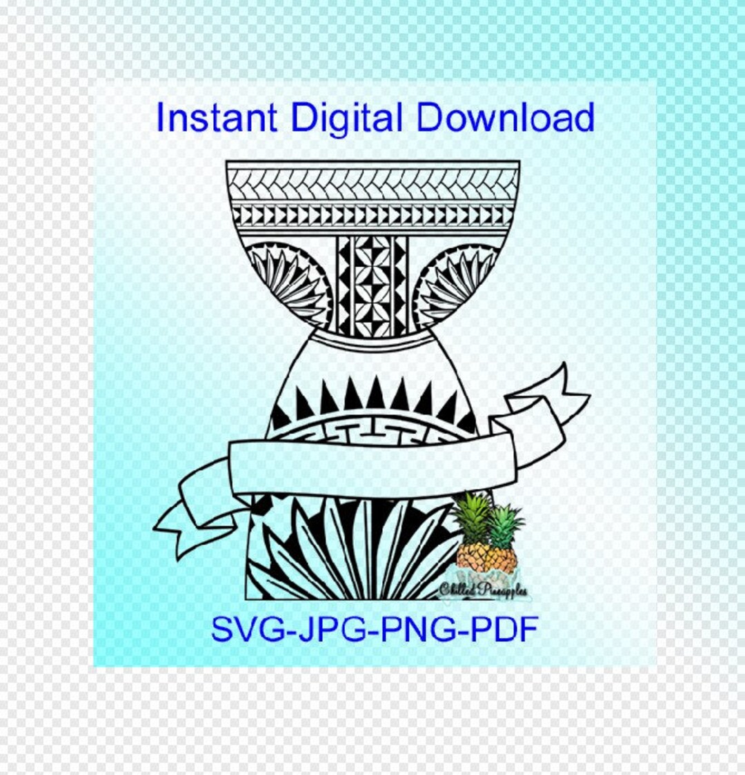 Digital Download - Chamorro Latte Stone 1 Guam Polynesian Tribal Text ...