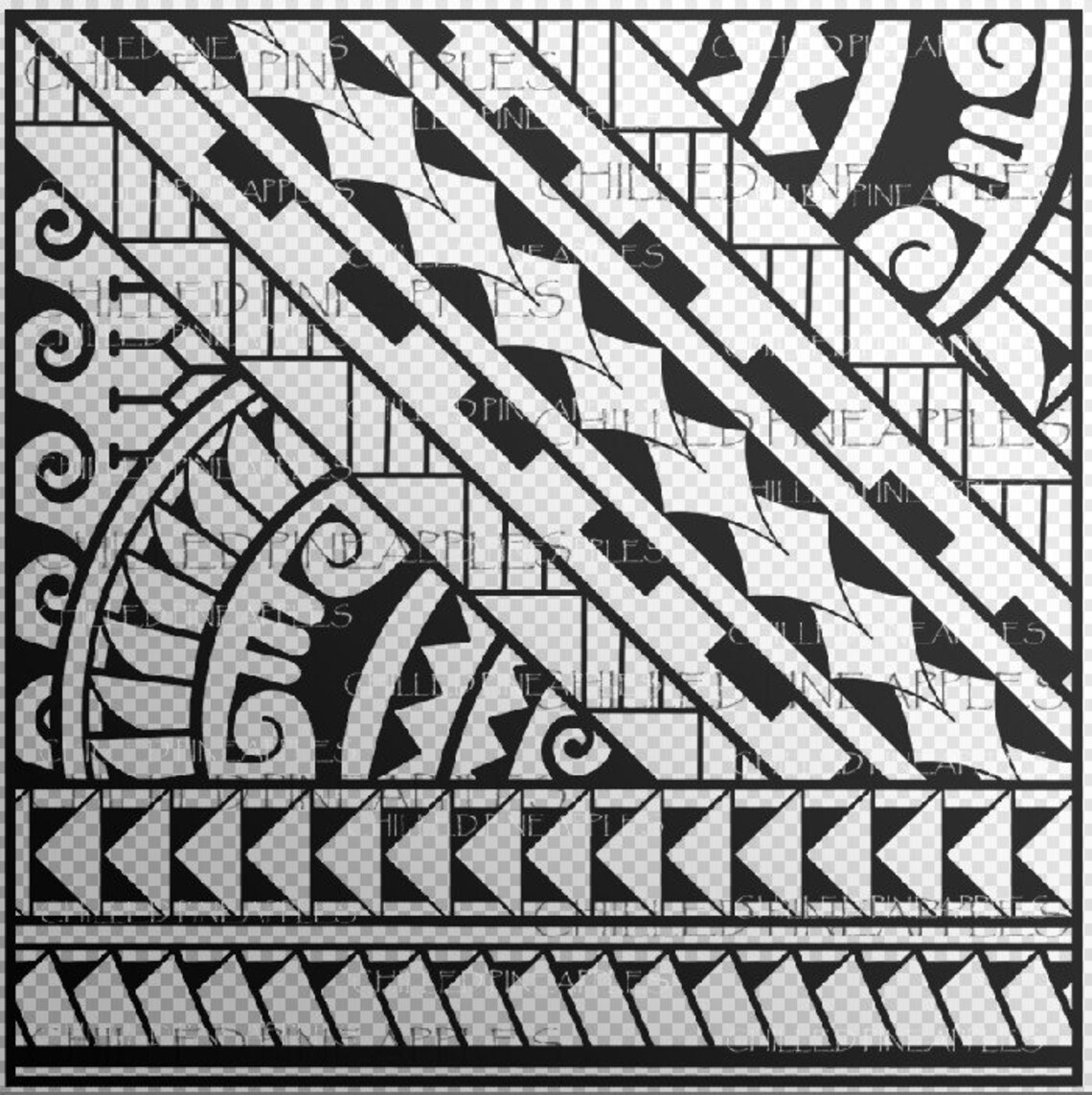 Digital Download Polynesian Tribal Block 2 Graphics Pdf - Etsy