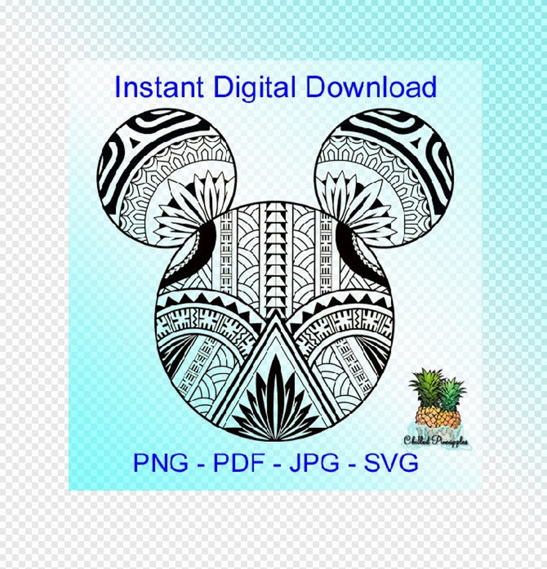 Digital Download - Polynesian Tribal Mouse 4 Graphics - Pdf, Jpg, Png ...