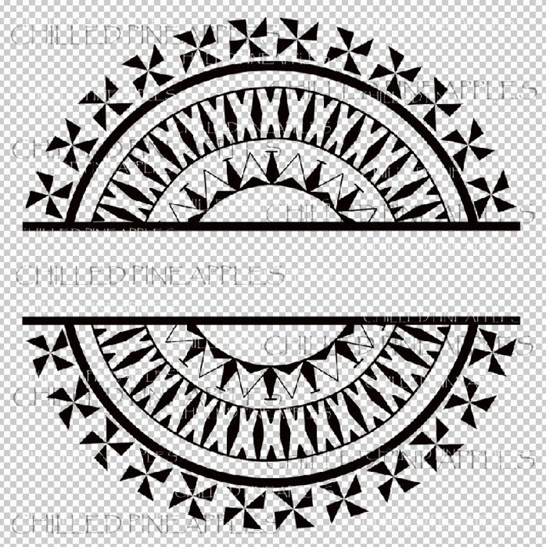 Digital Download - Polynesian Tribal Text Box Banner Graphics - Pdf ...