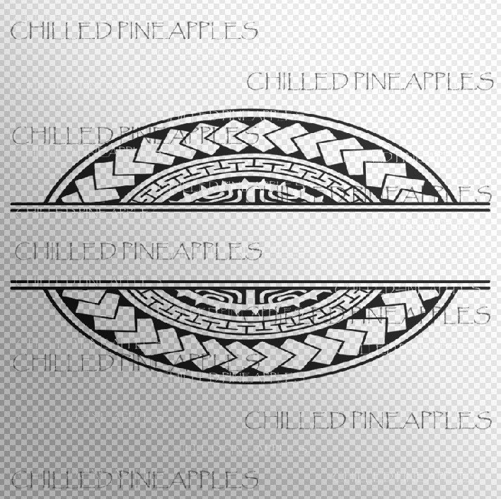 Digital Download - Polynesian Tribal Oval 2 Text Box Graphics - Pdf ...