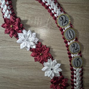 Graduation Lei. Double Braided Satin Ribbon. Senior Gift. Class of 2026 ...