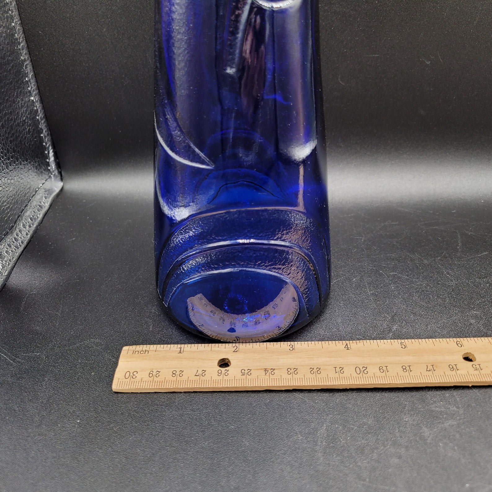 Studio Nova West Germany Cobalt Blue Glass Vase Celestial and Swirl ...