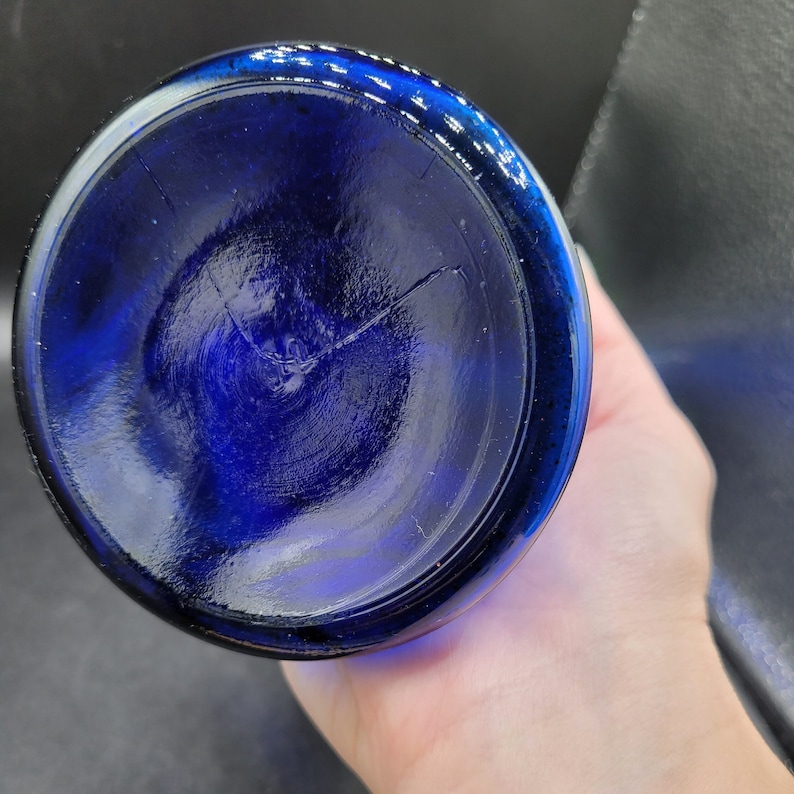 Studio Nova West Germany Cobalt Blue Glass Vase Celestial and Swirl ...