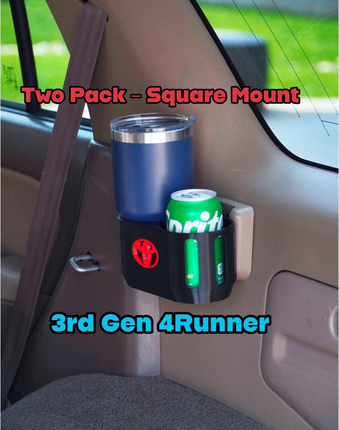 TWO PACK 3rd Gen 4runner Cup Holders (square Mount) | Rear Cargo Mount ...