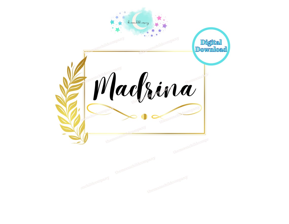 Gold Leaf Madrina and Padrino Set PNG Digital Download Madrina PNG ...