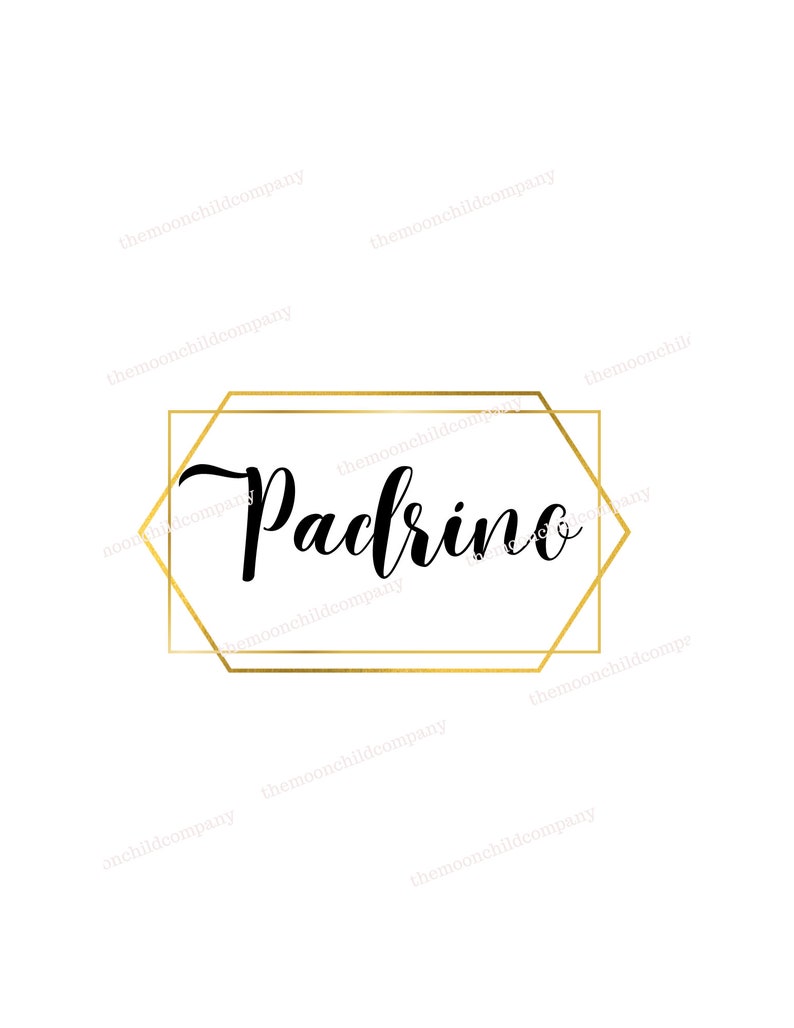 Madrina and Padrino Set PNG Digital Download | Madrina PNG | Padrinos ...