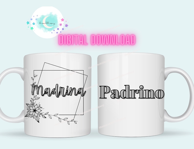 Madrina and Padrino Proposal PNG Set | Godparent Gift (digital Download ...