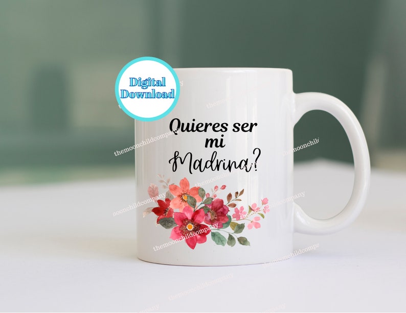 Quieres Ser Mi Madrina PNG Madrina PNG Madrina Proposal - Etsy
