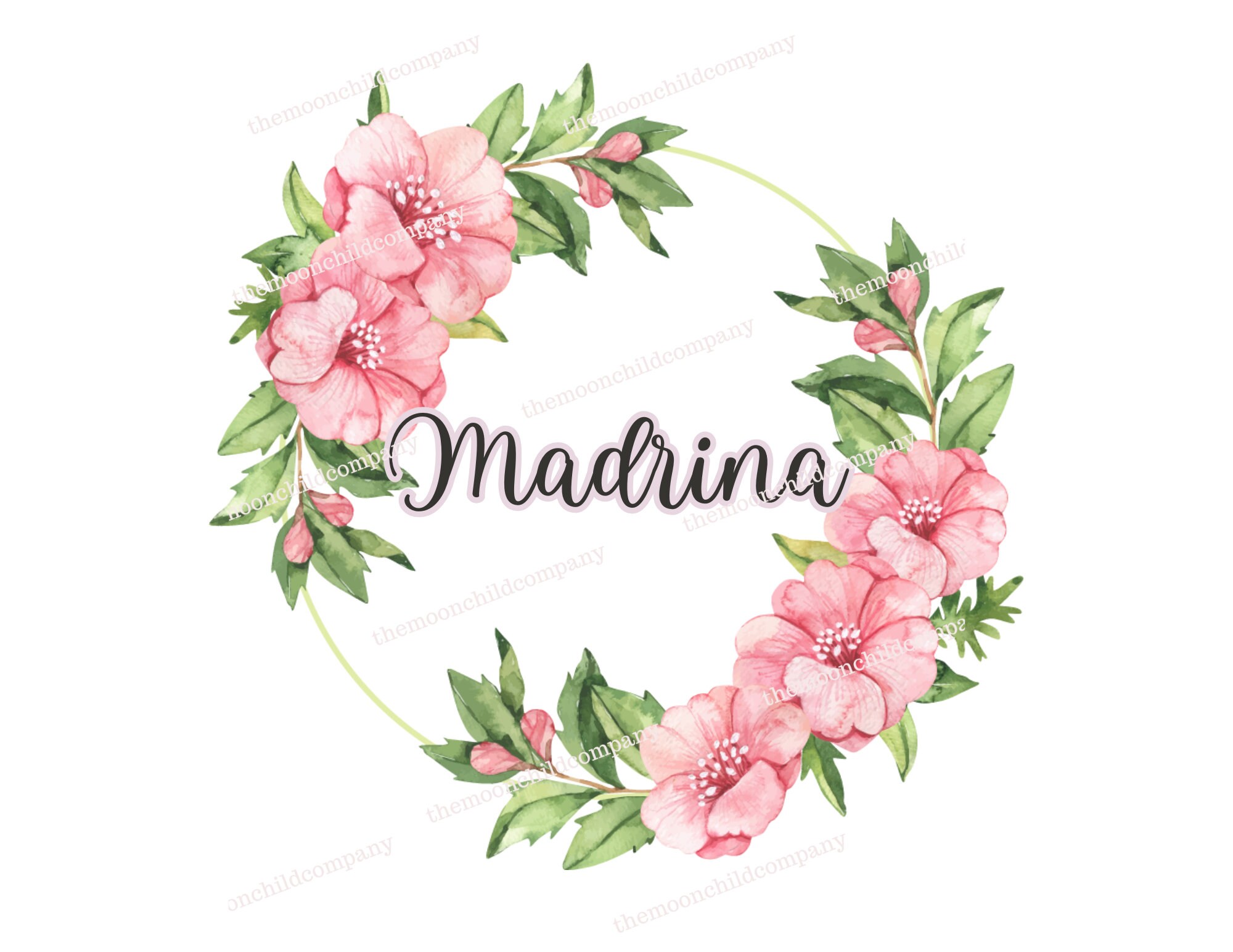 Pink Floral Madrina PNG Digital Download Madrina PNG - Etsy