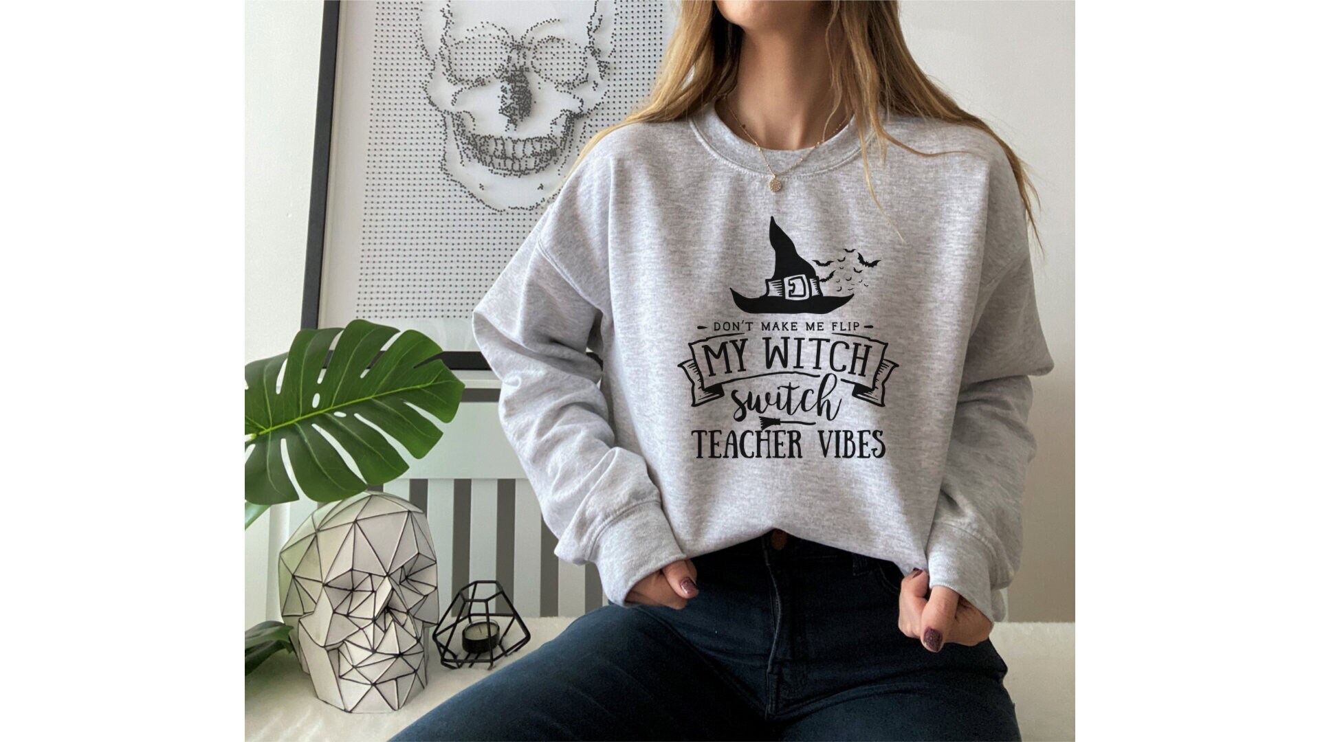 Witch Switch Teacher Sweatshirt Funny Halloween Teacher - Etsy