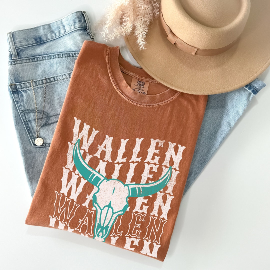 Wallen Western Shirt Country Music Shirt Wallen Bullskull Shirt Concert ...