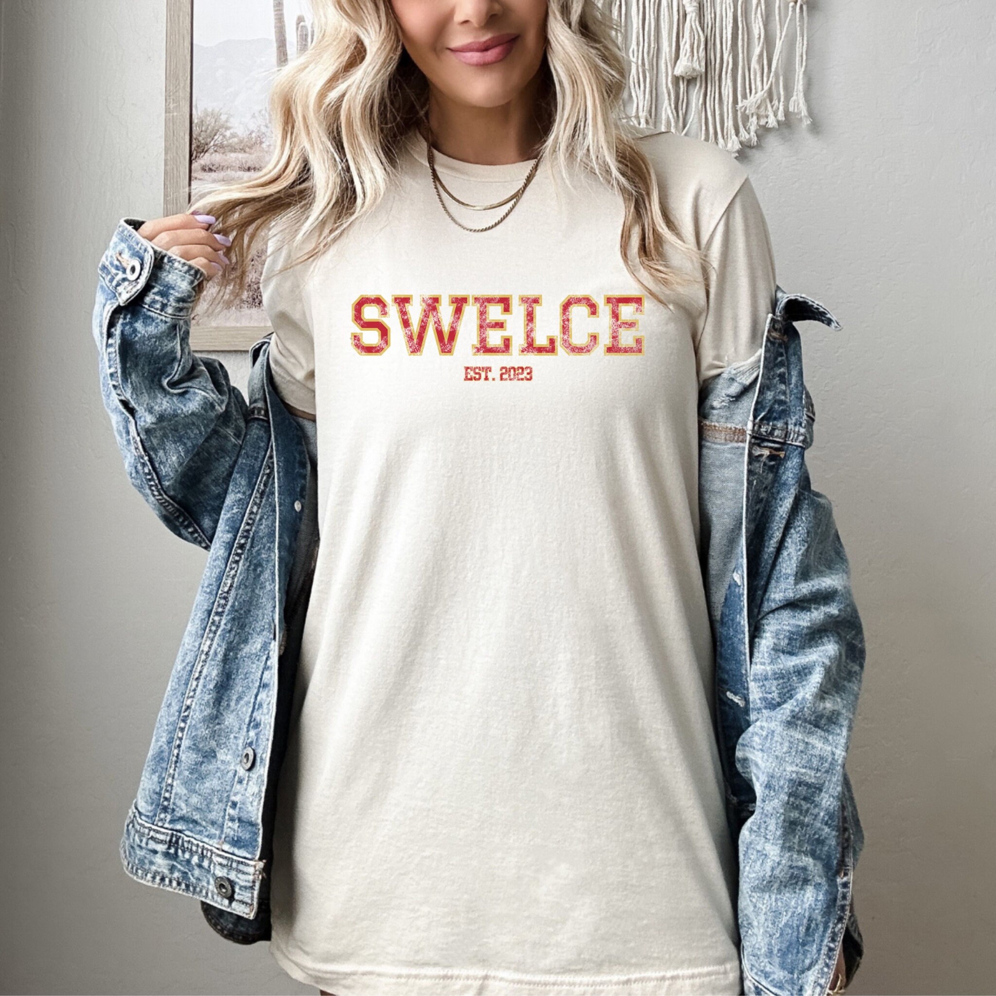 Swiftie Merch Shirt, Swelce Shirt, Comfort Colors,swift NFL Version ...