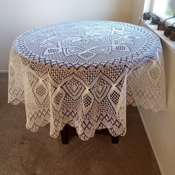 Knitted Tablecloth - Etsy