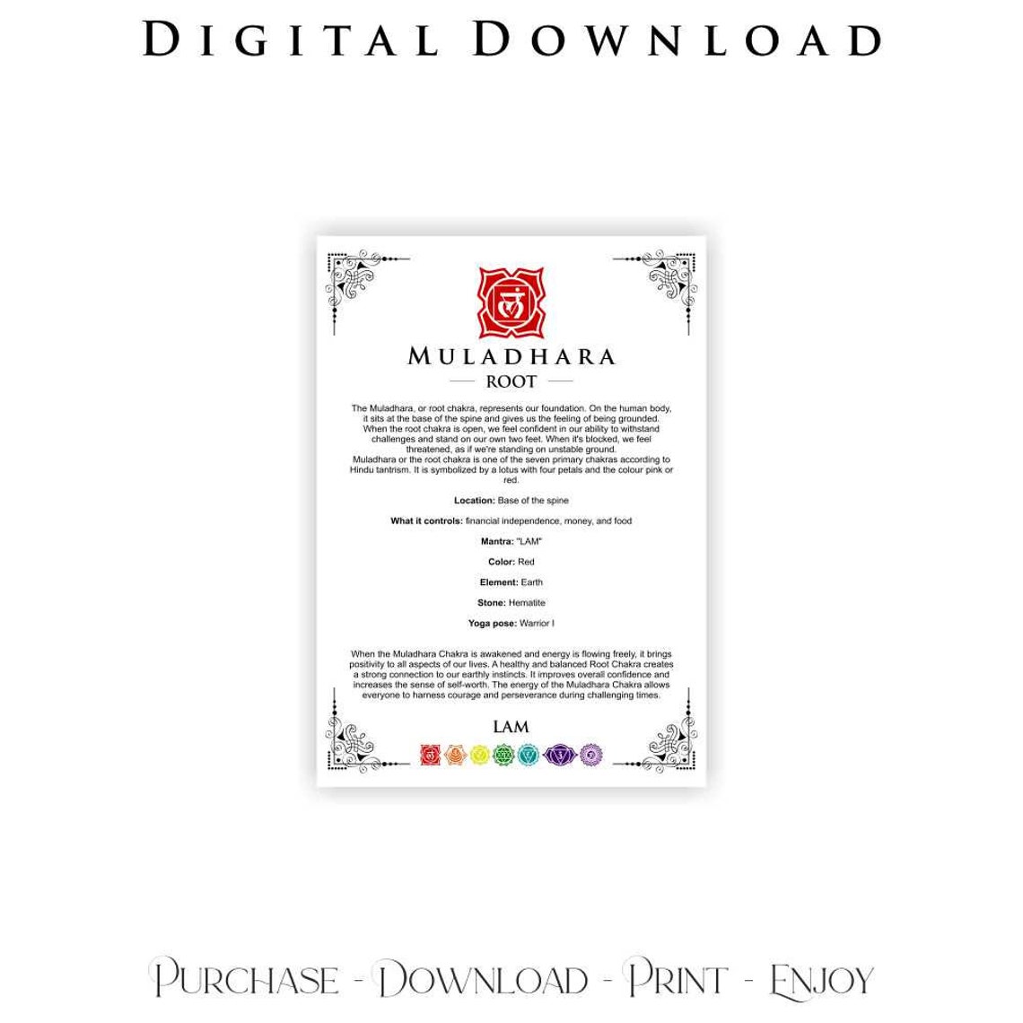 Reiki Symbols Digital Download Bundle - 30 Symbols, Chakras, Karuna ...
