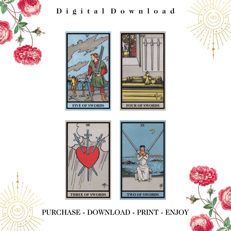 Tarot Cards Deck 78 Tarot and Oracle Cards Reading Set Arthur Edward ...