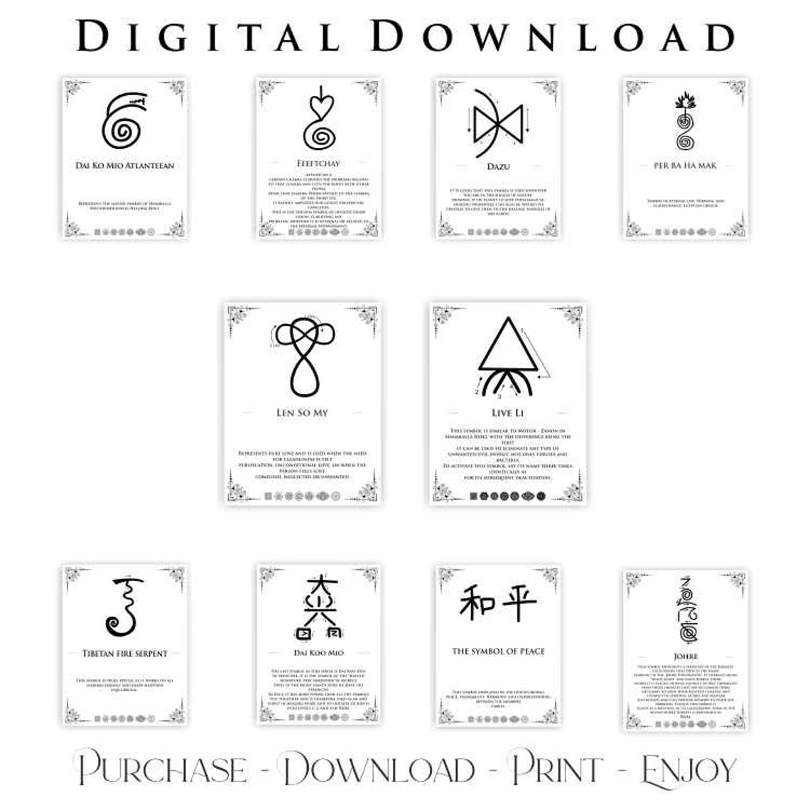 20 Symbols, Reiki, Shamballa, Amara Omni Healing, Shamanic Reiki ...