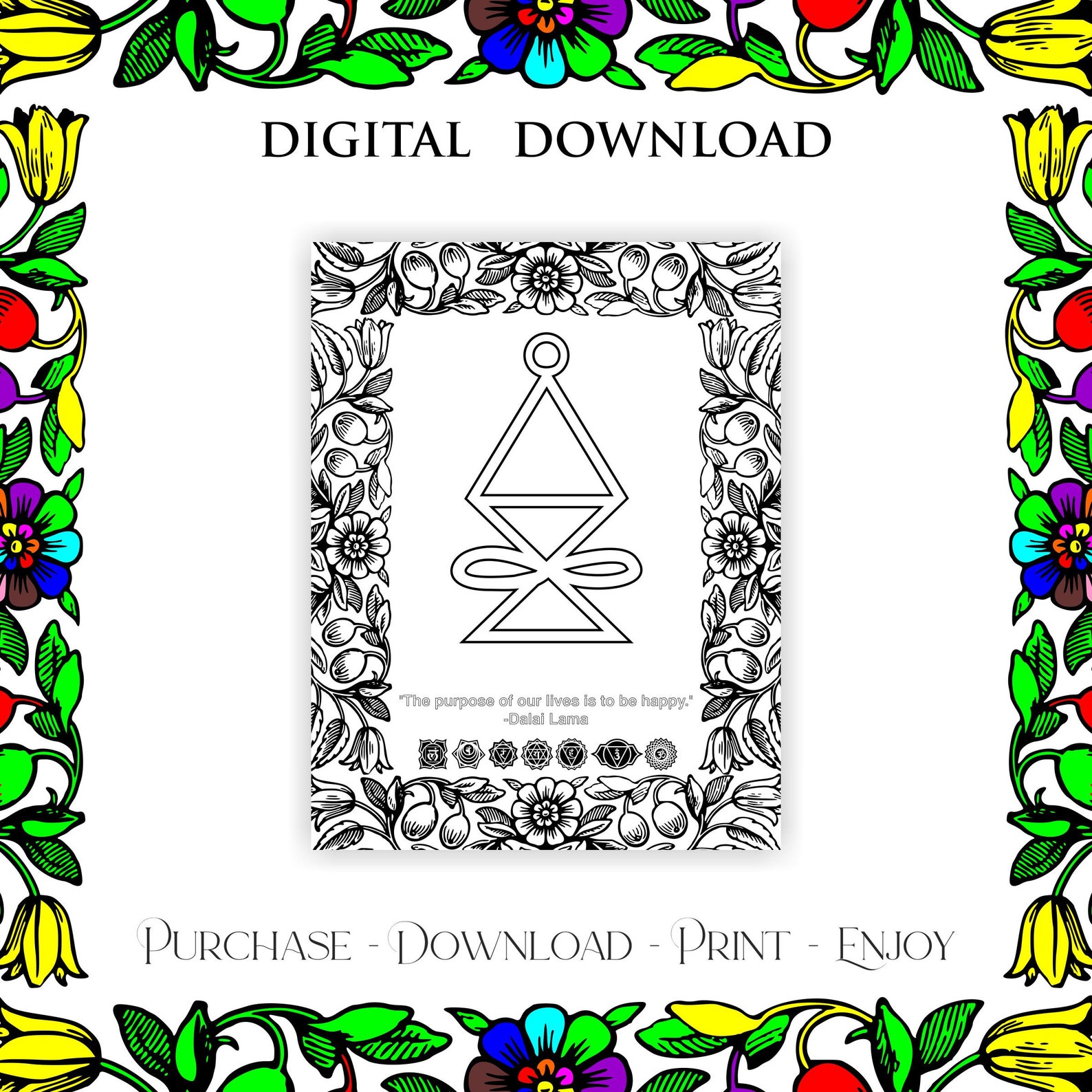 42 Reiki Symbols for Coloring - Karuna - Shamballa - Create Your Reiki ...