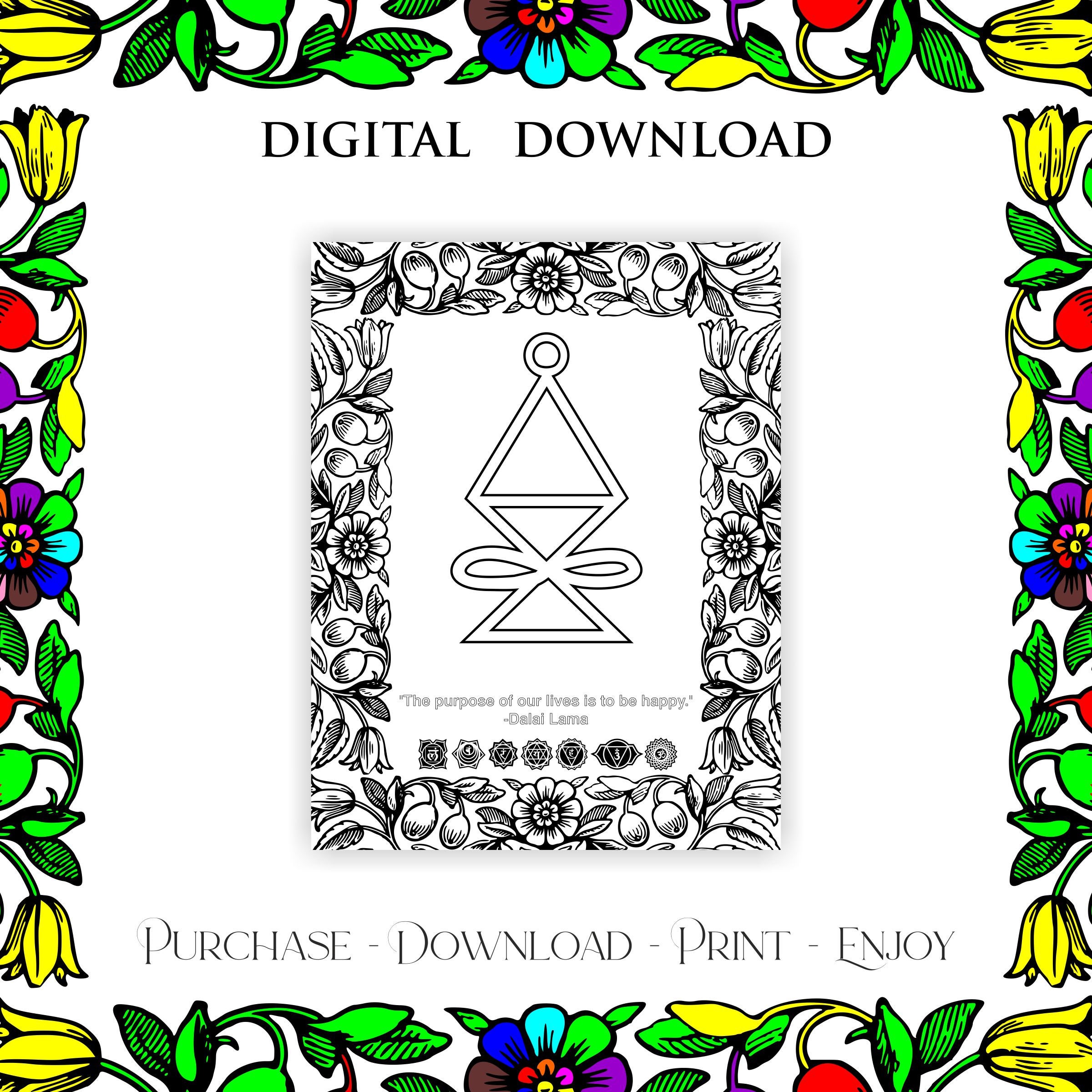 42 Reiki Symbols for Coloring - Karuna - Shamballa - Create Your Reiki ...