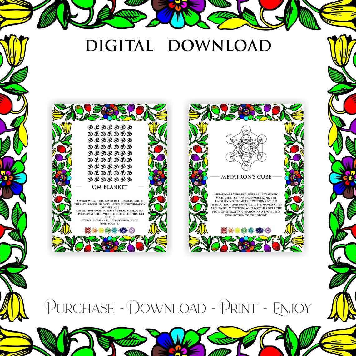 45 Reiki Symbols and 7 Chakras With a Brief Description Beautiful ...