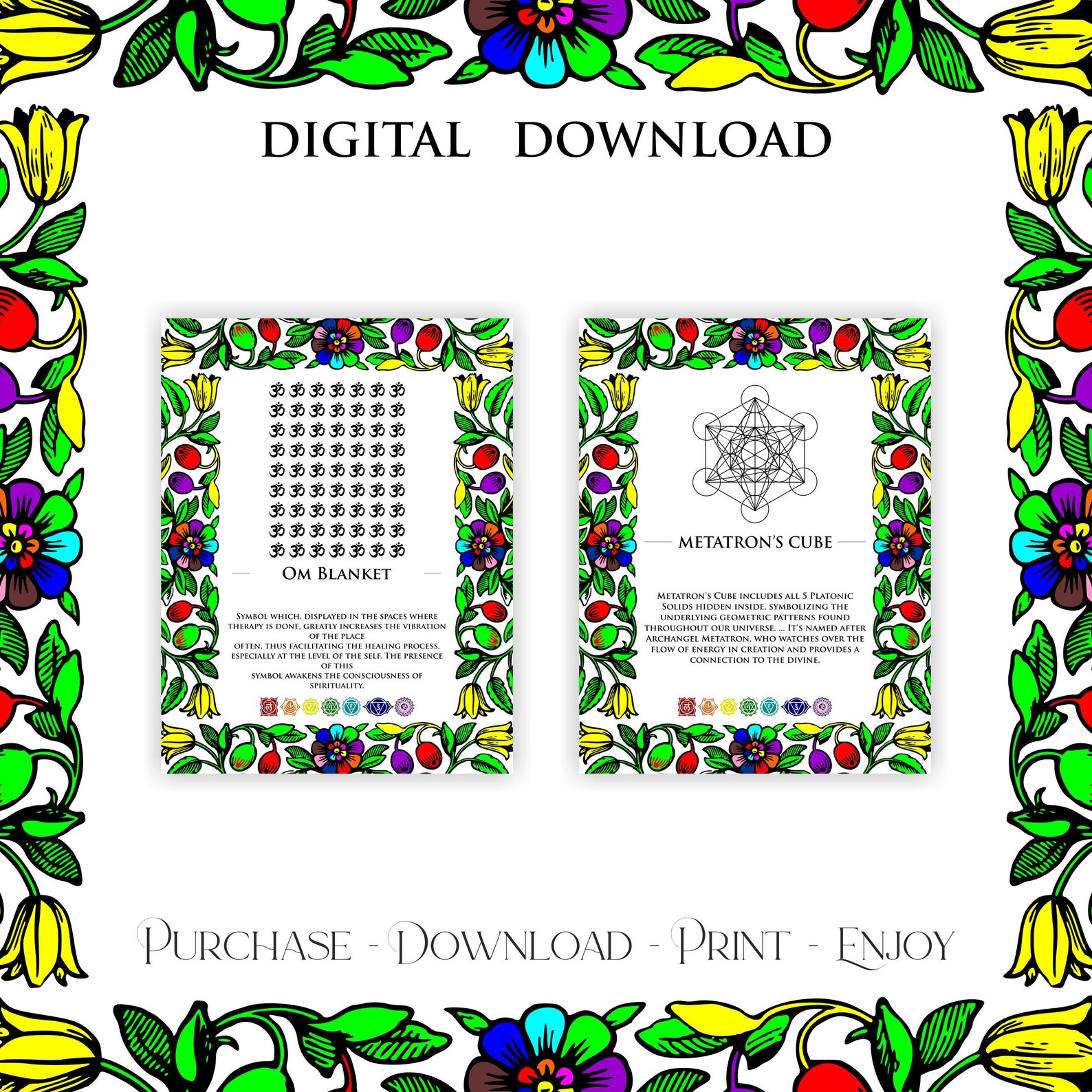 45 Reiki Symbols and 7 Chakras With a Brief Description Beautiful ...